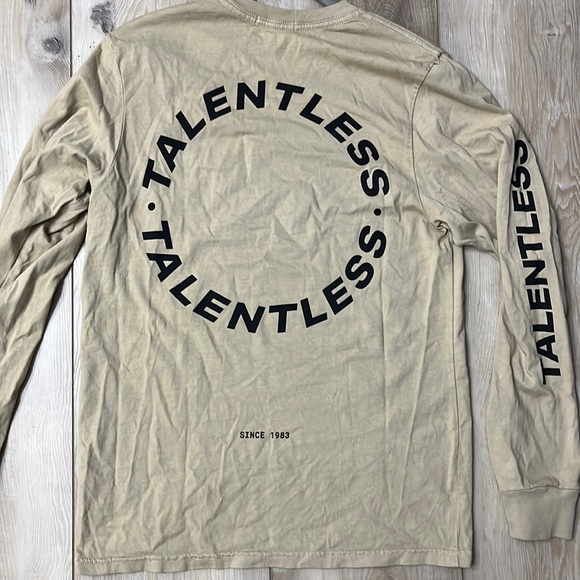 TALENTLESS | Shirts | Talentless Mens Long Sleeve Tee Circle Logo Size ...
